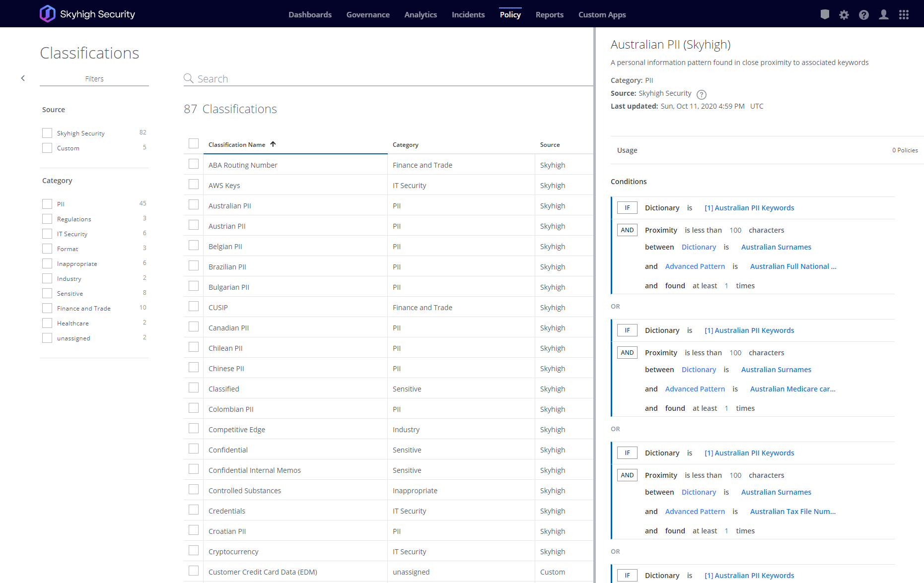 Data Loss Prevention Cloud-Native - Skyhigh Security